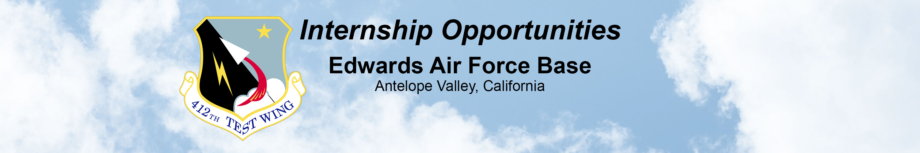 Internship Opportunities at Edwards Air Force Base